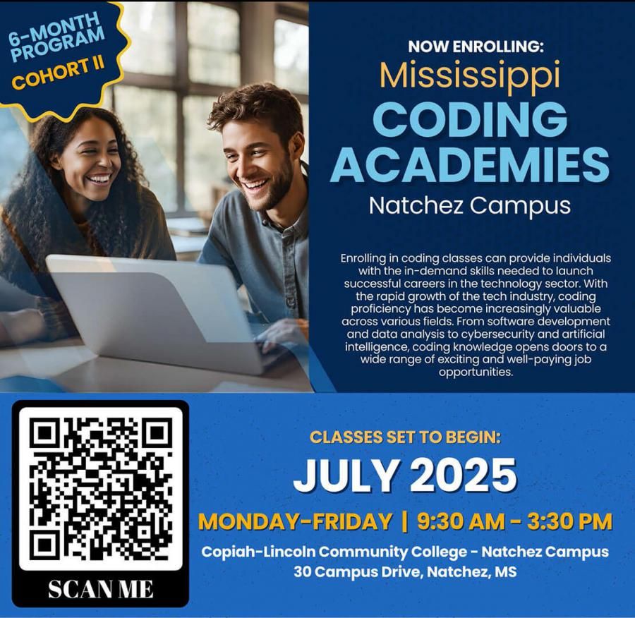 Natchez Workforce Development, Mississippi Coding Academies, Alcorn and ...