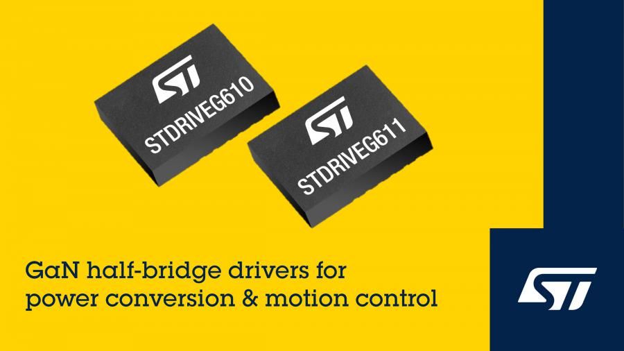 ST's GaN half-bridge drivers fine-tuned for power conversion and motion ...