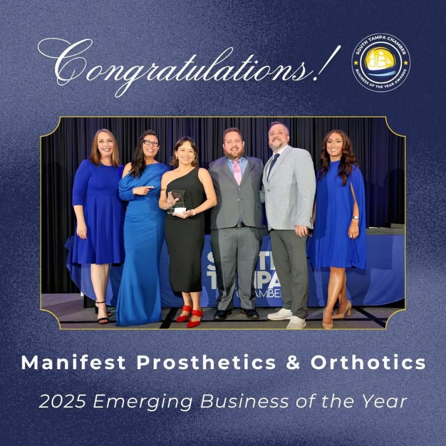 Manifest Prosthetics and Orthotics Honored as 2025 Emerging Business of the Year by South Tampa ...