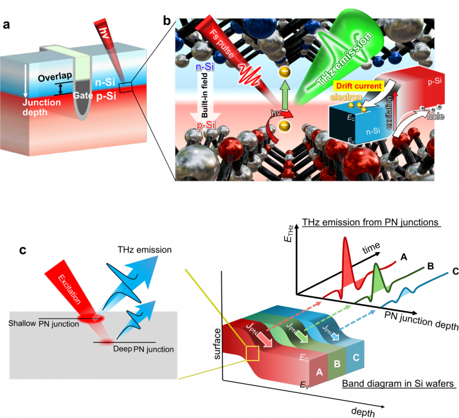 Non-contact and nanometer-scale measurement of shallow PN junction ...