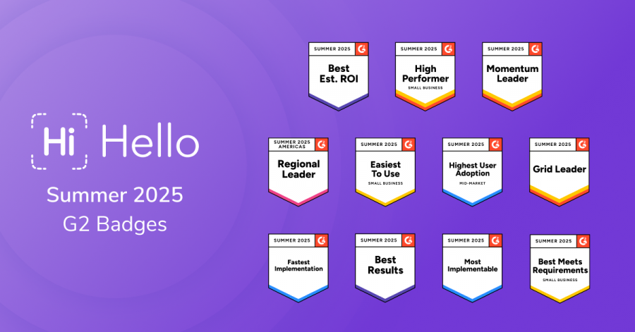 HiHello Recognized in 67 G2 Reports with 24 Badges, Reinforcing ...