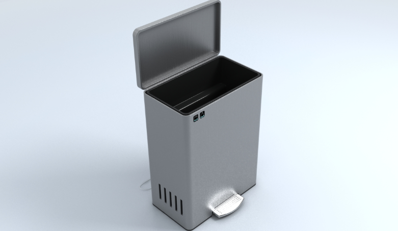 The Buzz Marketing Presents EZ-Lift Trash Can: Air-Assist Trash Bin for ...